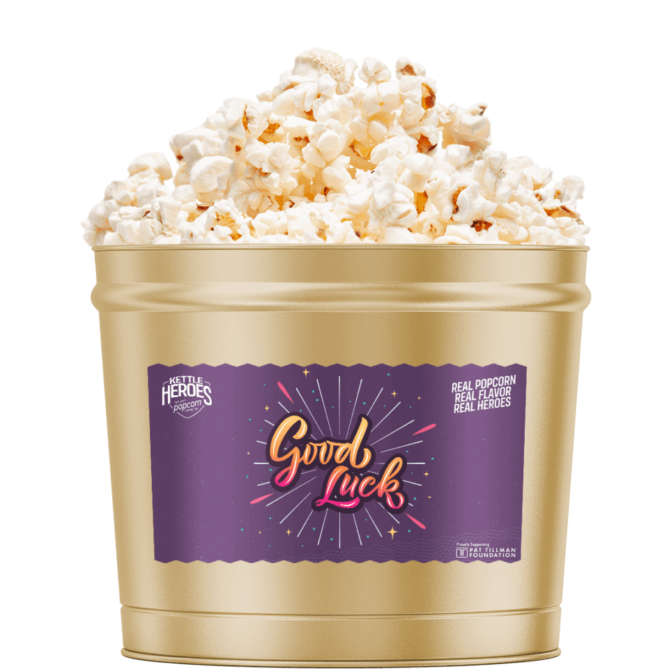 Good Luck Gift Tin | Shop Popcorn Gifts - Kettle Heroes Popcorn