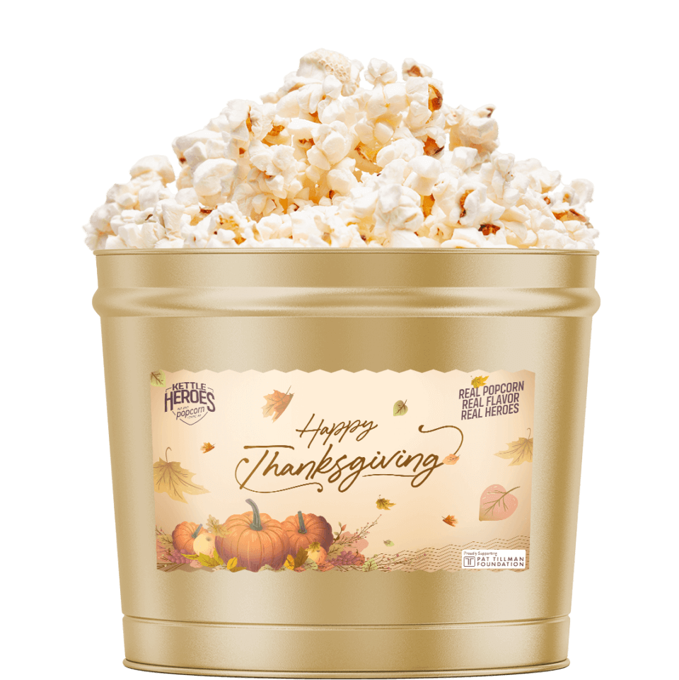 Thanksgiving Popcorn Tin | Shop Gift Tins - Kettle Heroes Popcorn